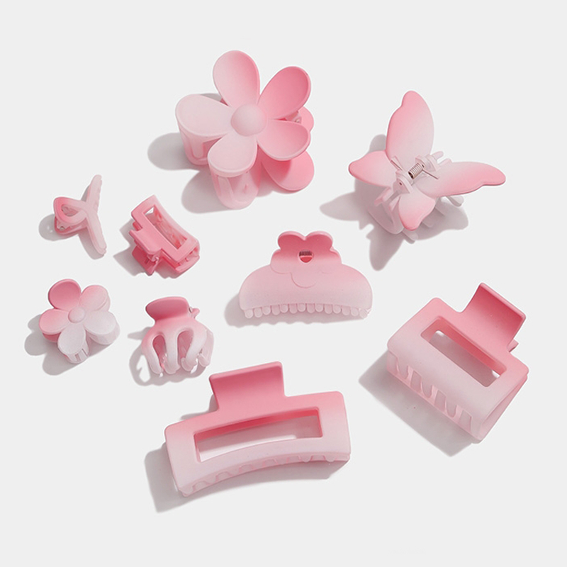 Sakura Cute Pink Hair Claw Clip Set Korean Butterfly Hair Claw Grip ...