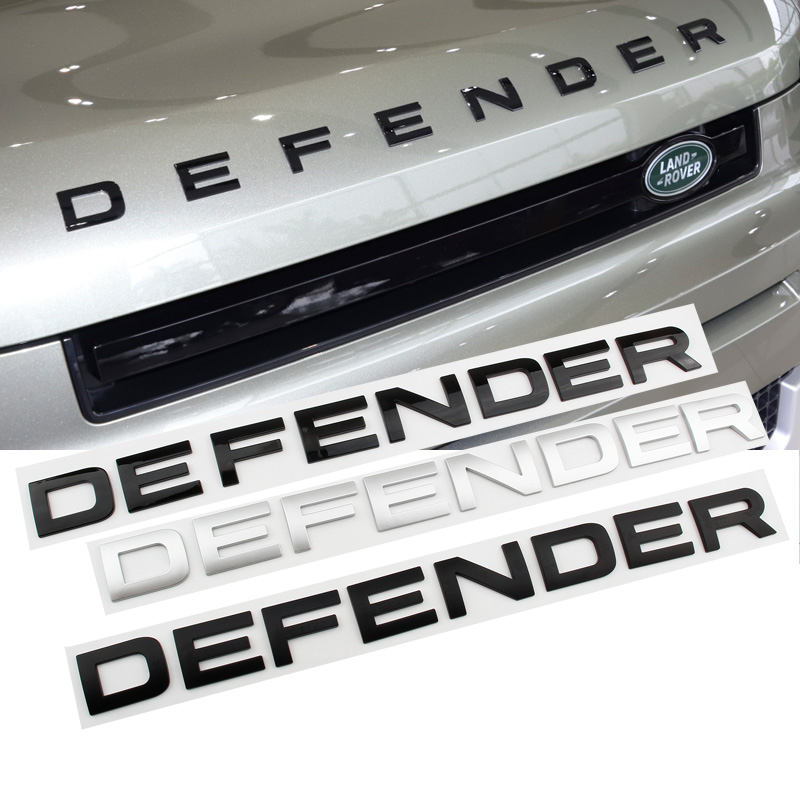 New 20-23 Land Rover Defender engine hood lettering DEFENDER Front logo ...