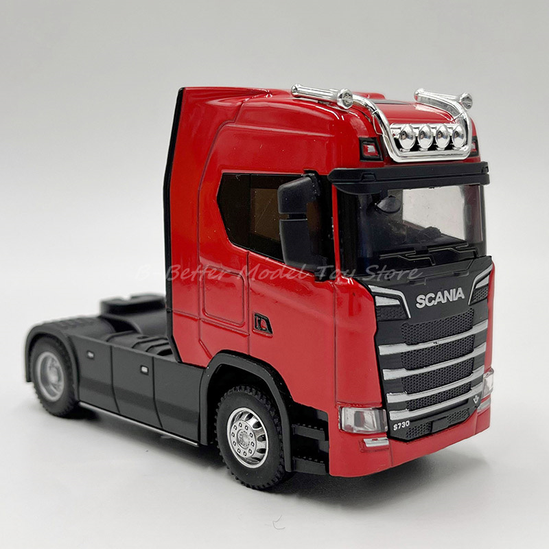 1:50 Diecast Metal Model Truck Toy Scania S730 Semi-Trailer Tractor ...