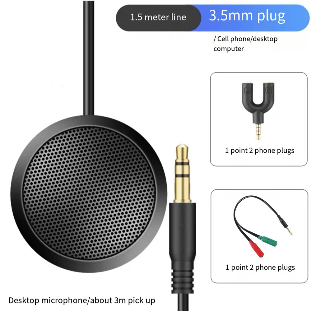 360 ° omni-directional desktop microphone conference microphone ...