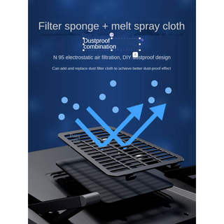 IETS GT600 Powerful Turbo-Fan RGB Laptop Cooling Pad gaming laptop ...