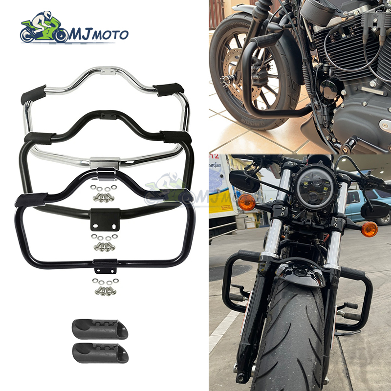 Motorcycle Mustache Engine Guard Highway Crash Bar For Harley Sportster ...