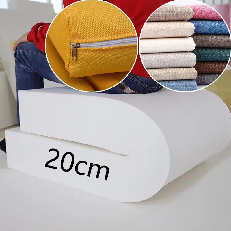 (Customizable)35/50D 8inch/20cm Sponge Foam Cushion Sofa Seat Couch Pad ...