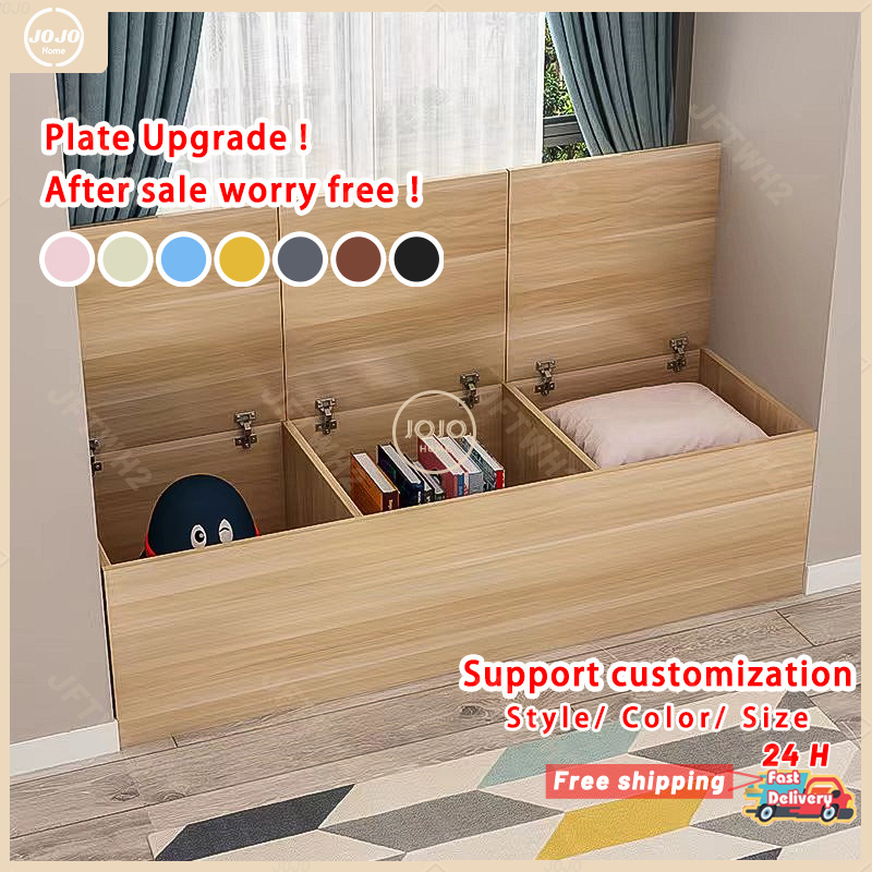 bay window cabinet customized balcony cabinet storage bench wood large ...