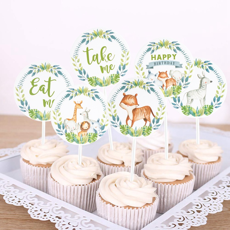 20PCS Wild One Cake Topper Safari Theme Party Decorations 1st Wild One ...