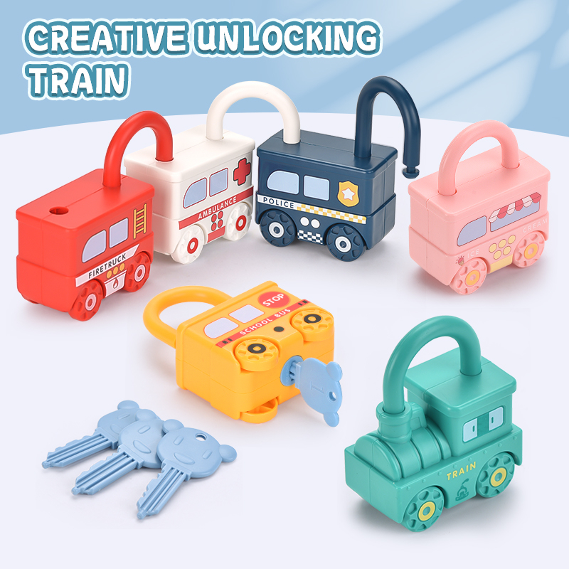 Kids Learning Locks with Keys Educational Preschool Numbers Matching ...