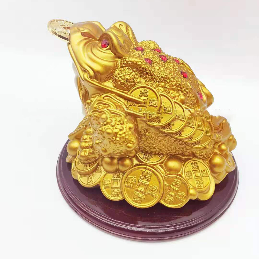 Small Money Lucky Fortune Frog Toad Chinese Wealth Coin Coin Frog Home ...