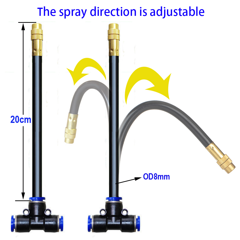 Adjustable Misting Nozzle Universal Spray Atomizer Quick Push Lock ...