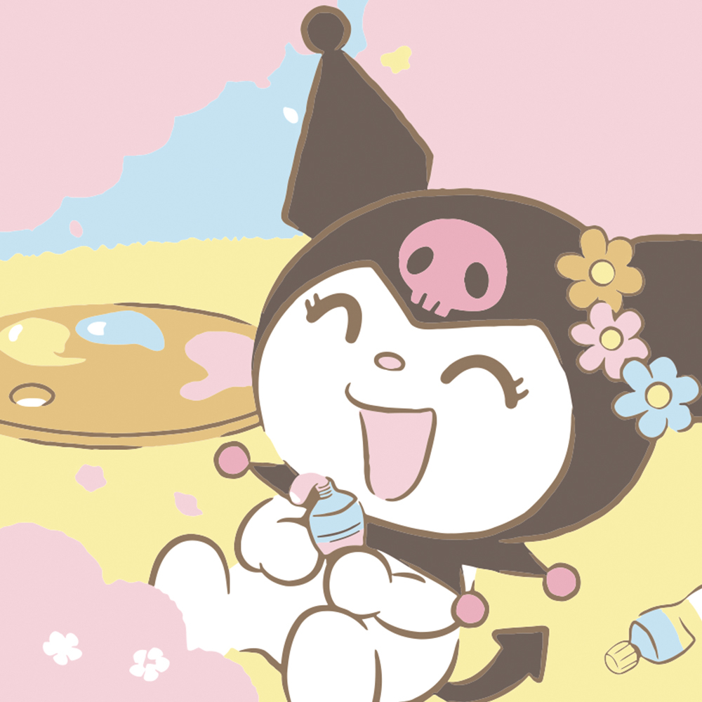 ORFON 20x20cm Framed Canvas Sanrio Paint DIY Oil Painting By Number ...