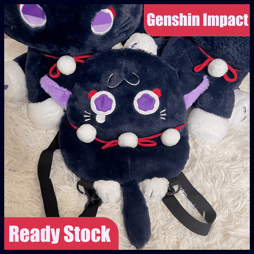 Game Genshin Impact Cosplay Scaramouche Cute Cat Plush Kawayi Campus ...