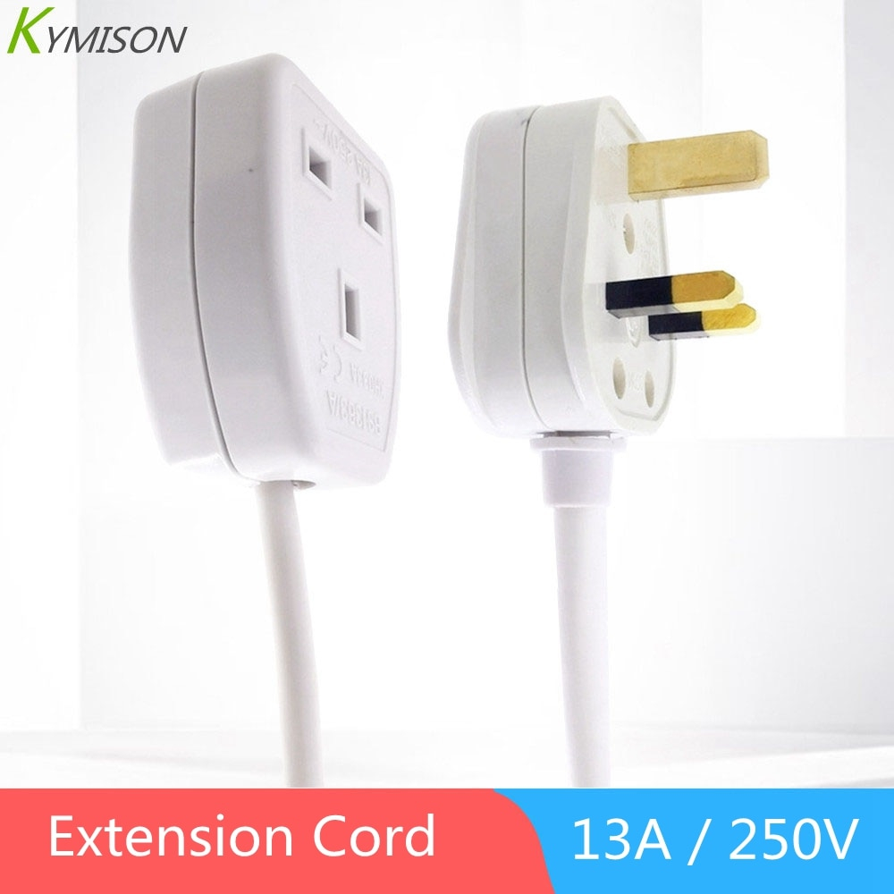 UK Male to Female Extension Cable, UK ASTA BS1363 Rewirable Fuse Plug ...