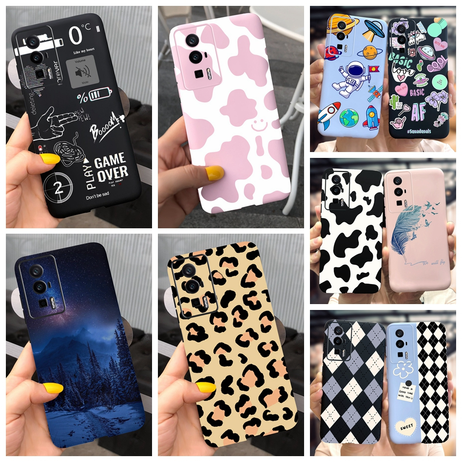 2023 New Casing Xiaomi Poco F5 / Poco F5 Pro 5G Case Cute Cow Leopard Astronaut Phone Cover ...