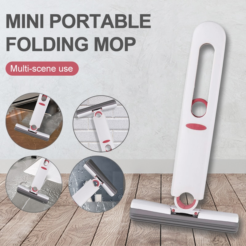 Mini Mop Portable Small Mops Squeeze Mop Household Lazy Hand-free ...
