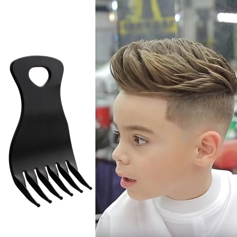 Men's oil hair comb, hairdressing comb, wide toothed texture comb ...