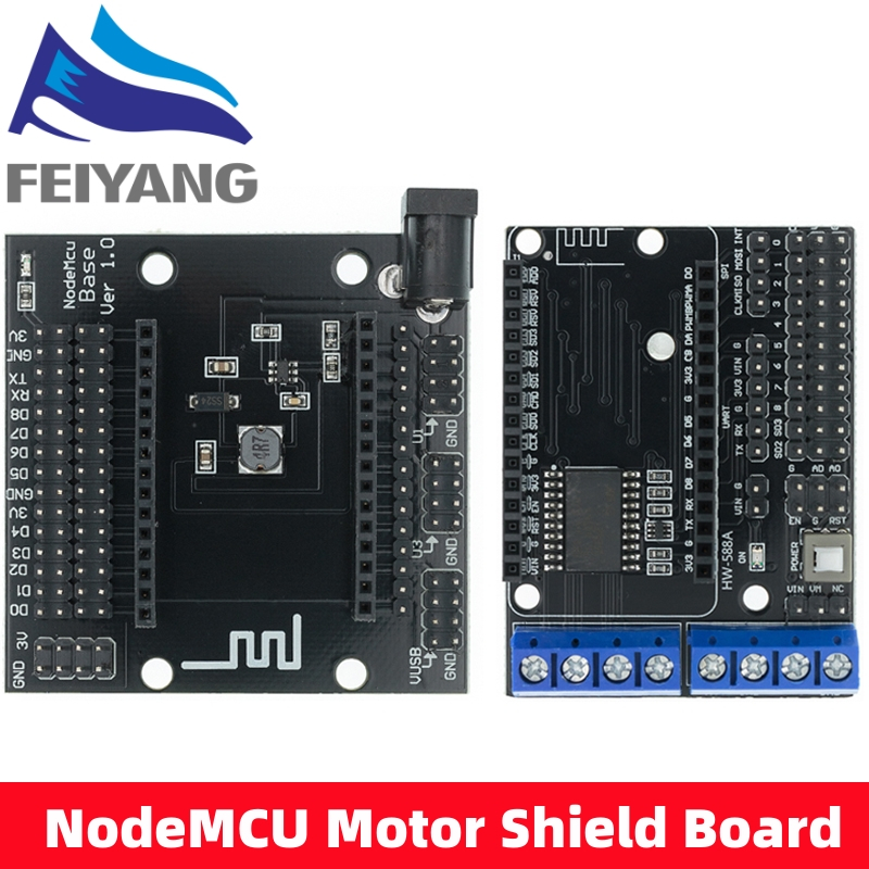 Nodemcu Motor Shield Board L293dnodemcu Node Mcu Base Esp8266 Testing Diy Breadboard Basics