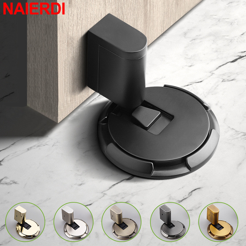 NAIERDI Non-Punch Mechanical Door Stopper Adjustable Heavy Duty ...