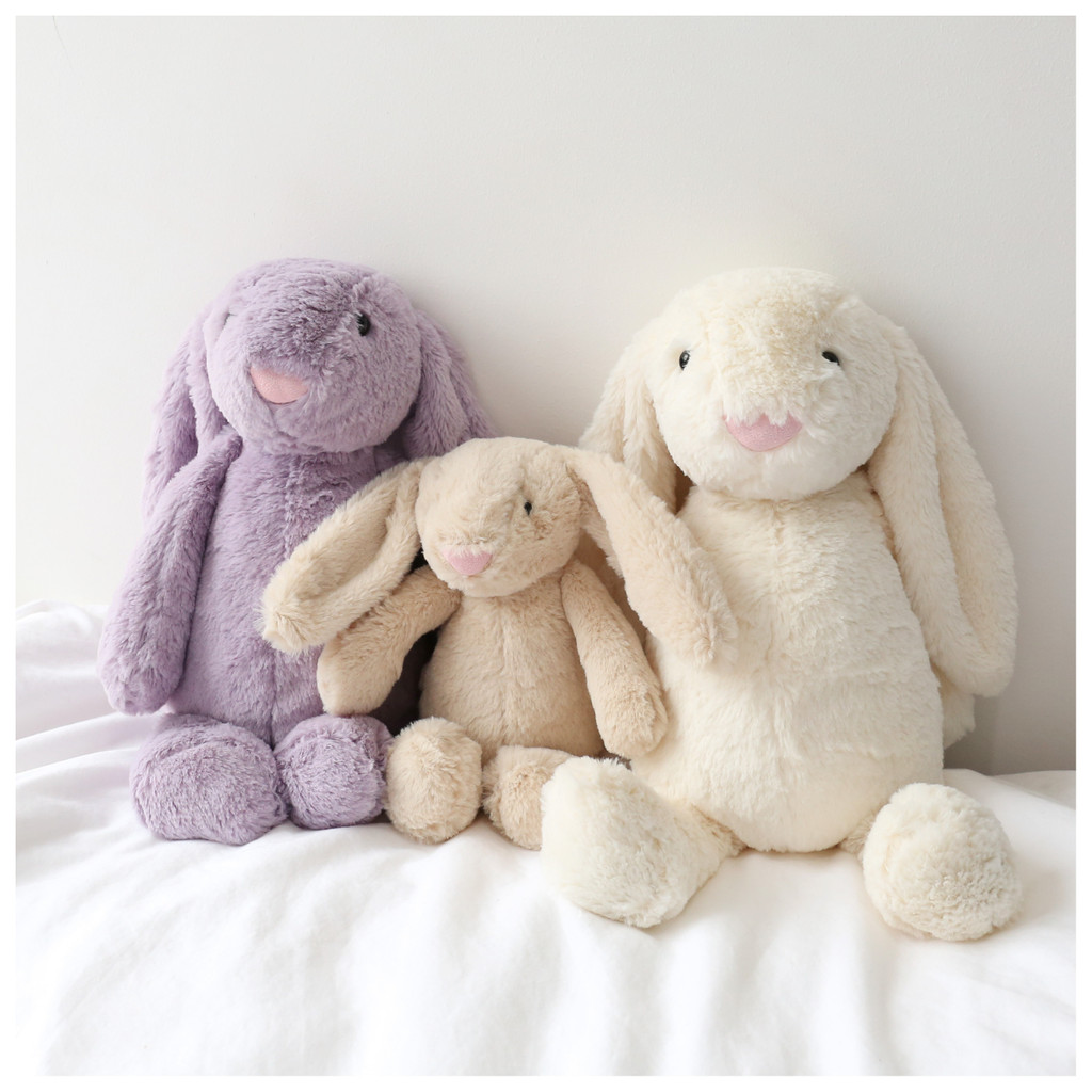 25/40/60cm Cute Long Ear Rabbit Plush Toy Soft Stuffed Animal Bunny ...