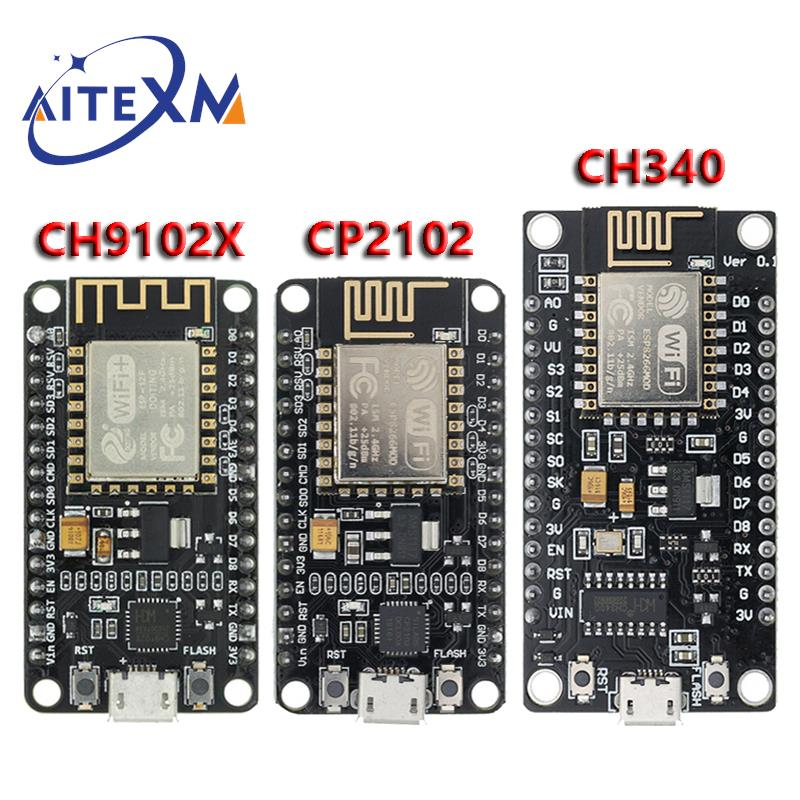 Wireless Module CH340 / CP2102 Nodemcu V3 Nodemcu V2 Lua Wifi with Antenna Esp8266 ESP-12E ESP ...