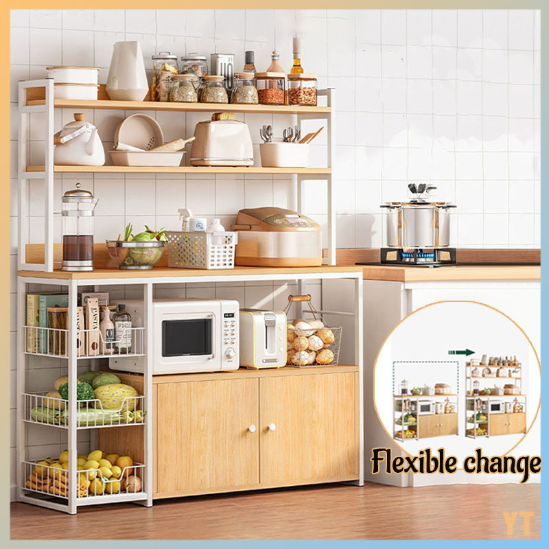 Kitchen Cabinet Kitchen Storage Rack Floor-standing Multi-layer cabinet ...