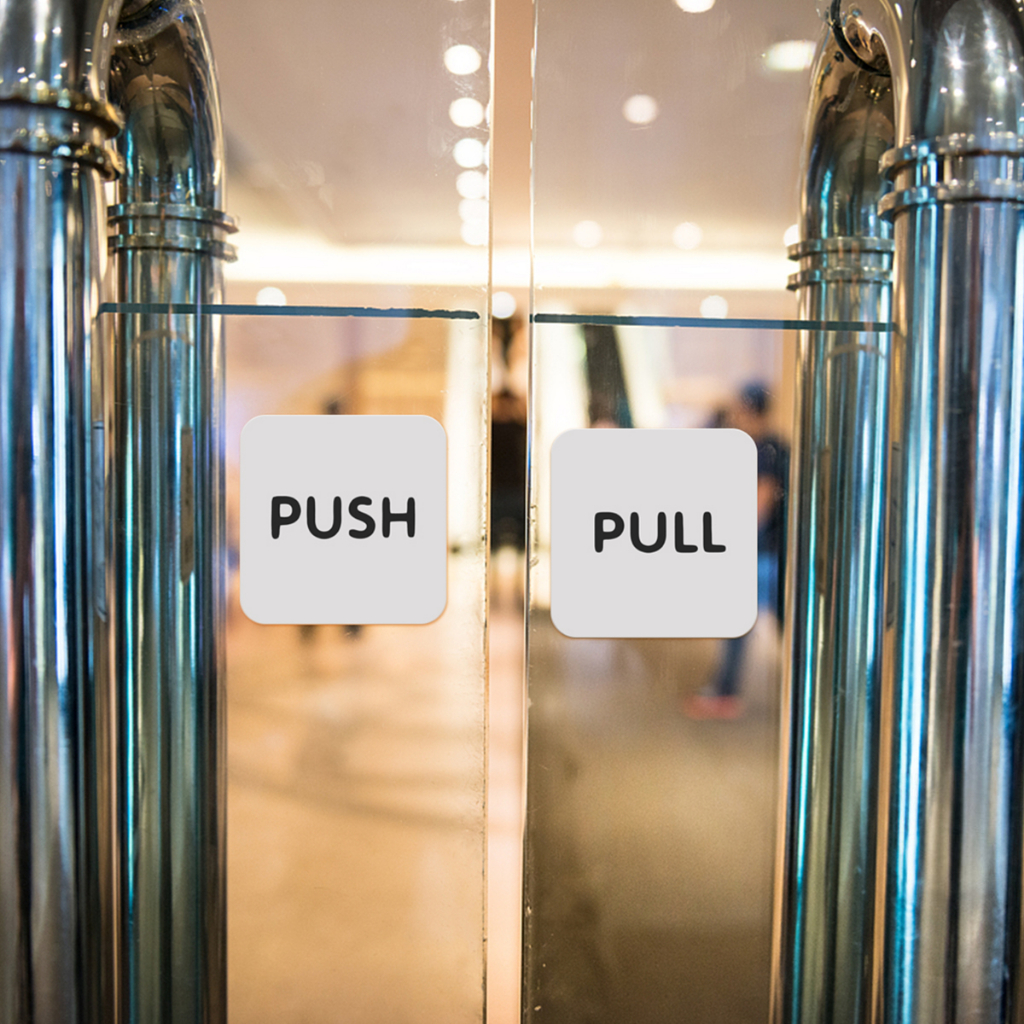 Stickers Entrance Not Disturb Sign Push Pull for Shop huixihx | Shopee ...