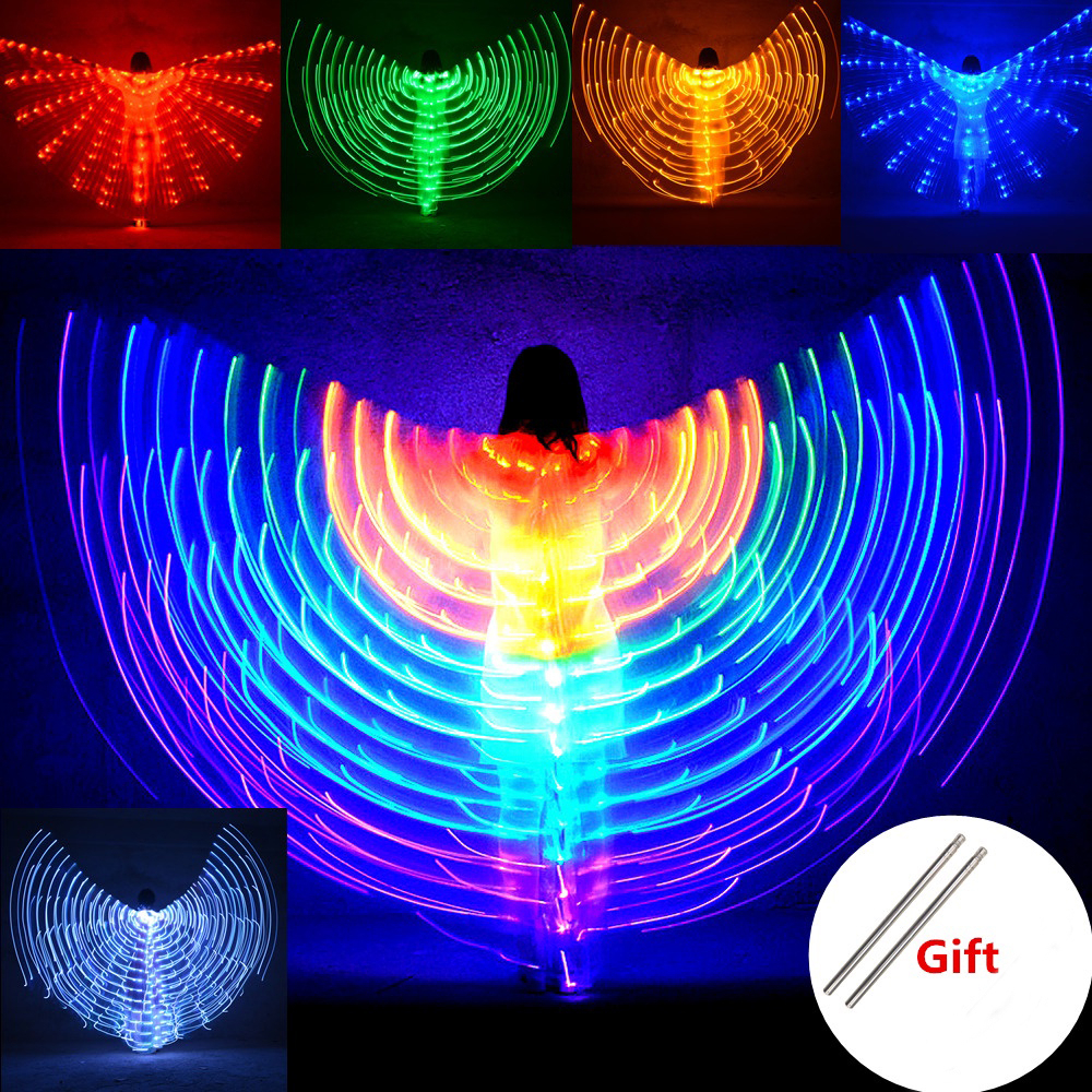 Belly Dance LED Wings Children Performance Fluorescent Butterfly Isis ...