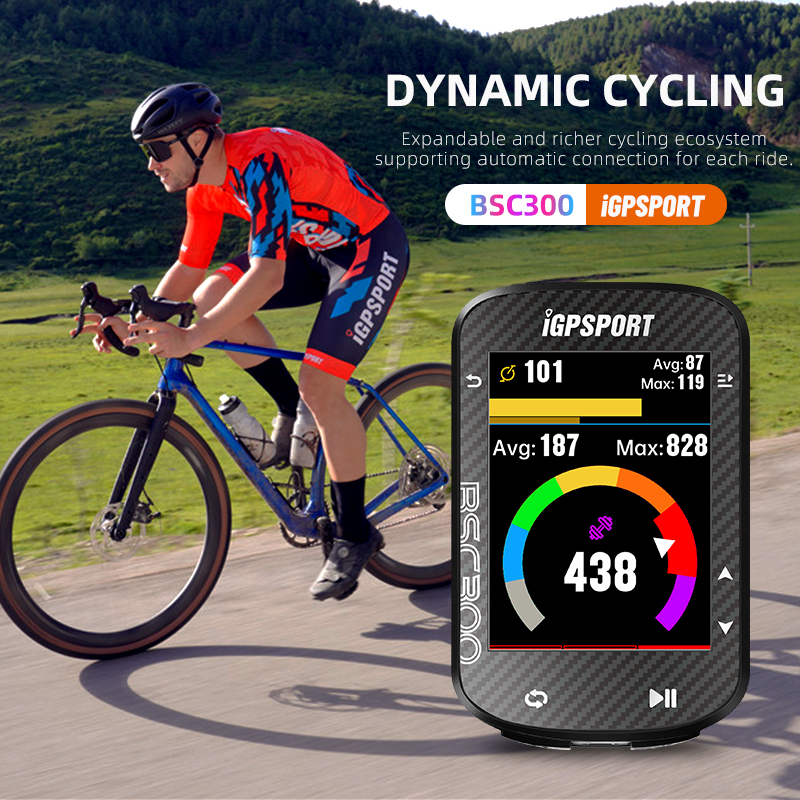 IGPSPORT BSC300 Bike speedometer wireless water proof IPX7 Rechargeable ...
