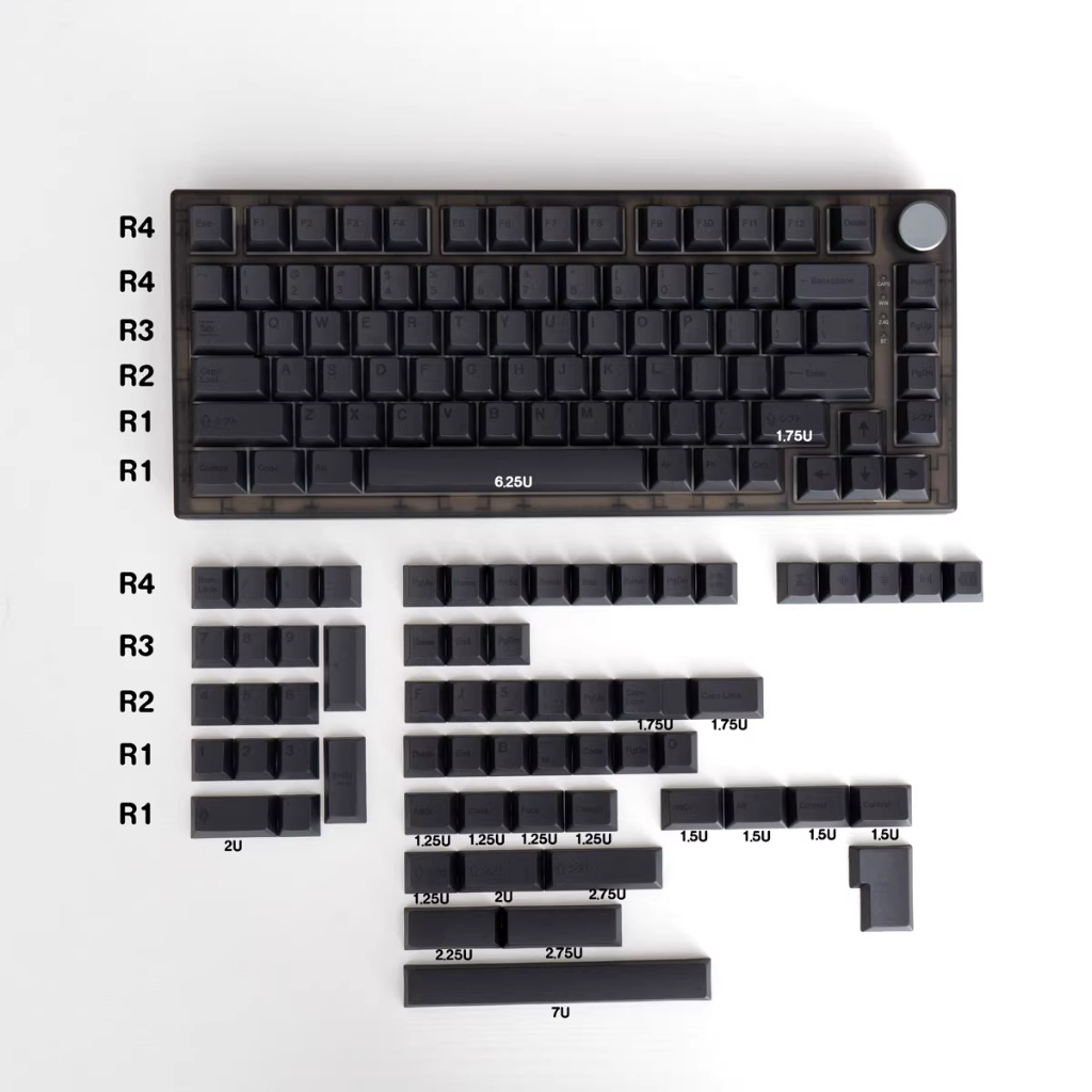 144 Keys GMK Dark Keycap Cherry Profile PBT DYE-SUB Japanese Custom ...