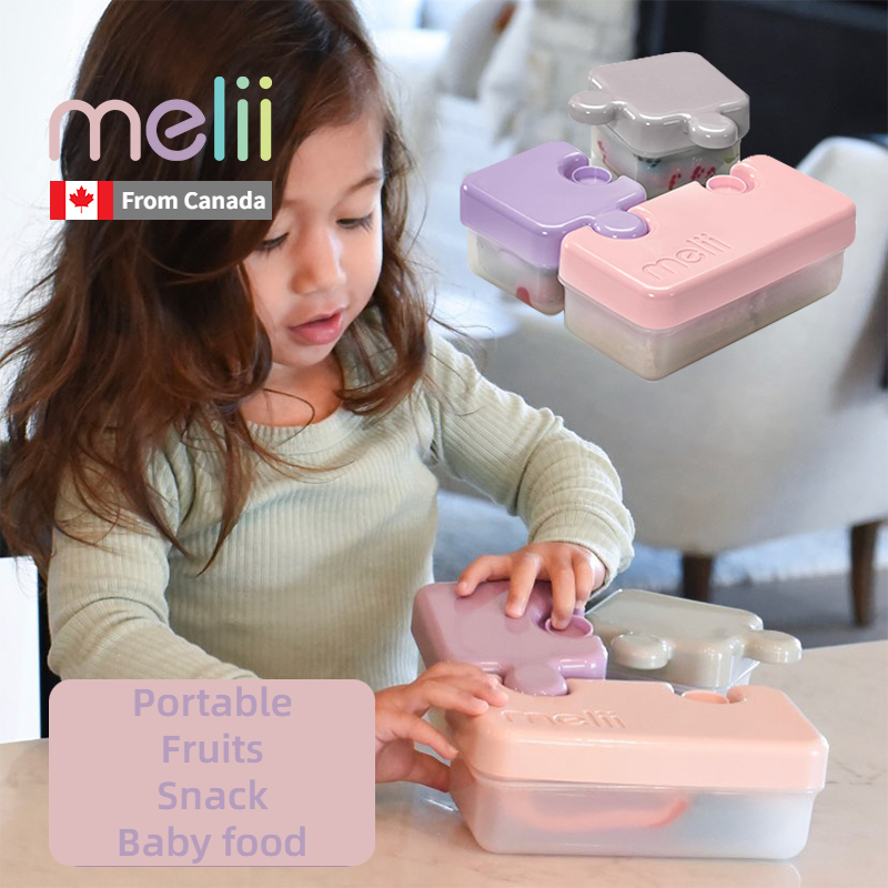 Melii Puzzle Container Fruit Lunch Box Picnic Box Storing Fruits Snacks ...