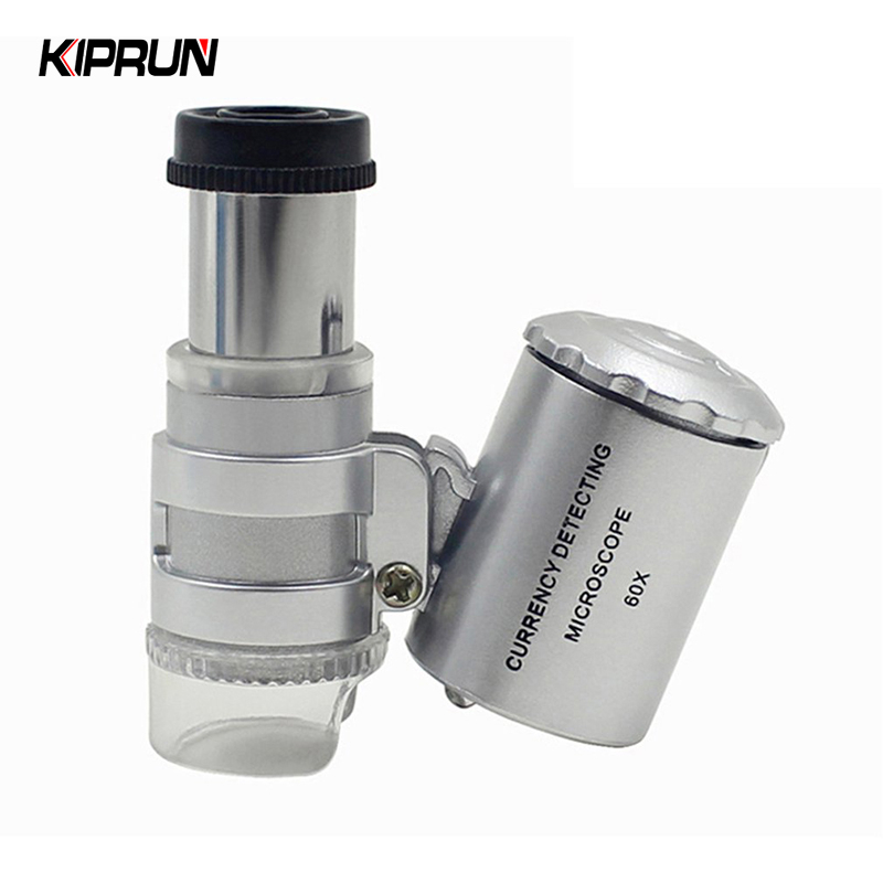 KIPRUN Handheld Magnifying Glass 60X Microscope Loupe Portable Pocket ...