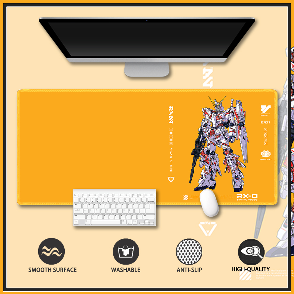 Gundam Customised Mouse Pad Gaming Table Mat Stitched Edge Rubber ...