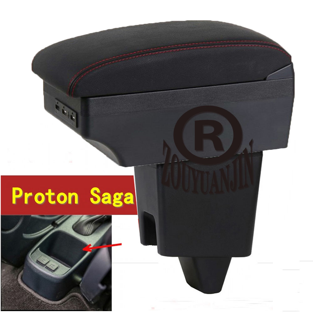 Car Proton Saga ArmRest Box Center Console Storage Elbow Rest Arm with ...