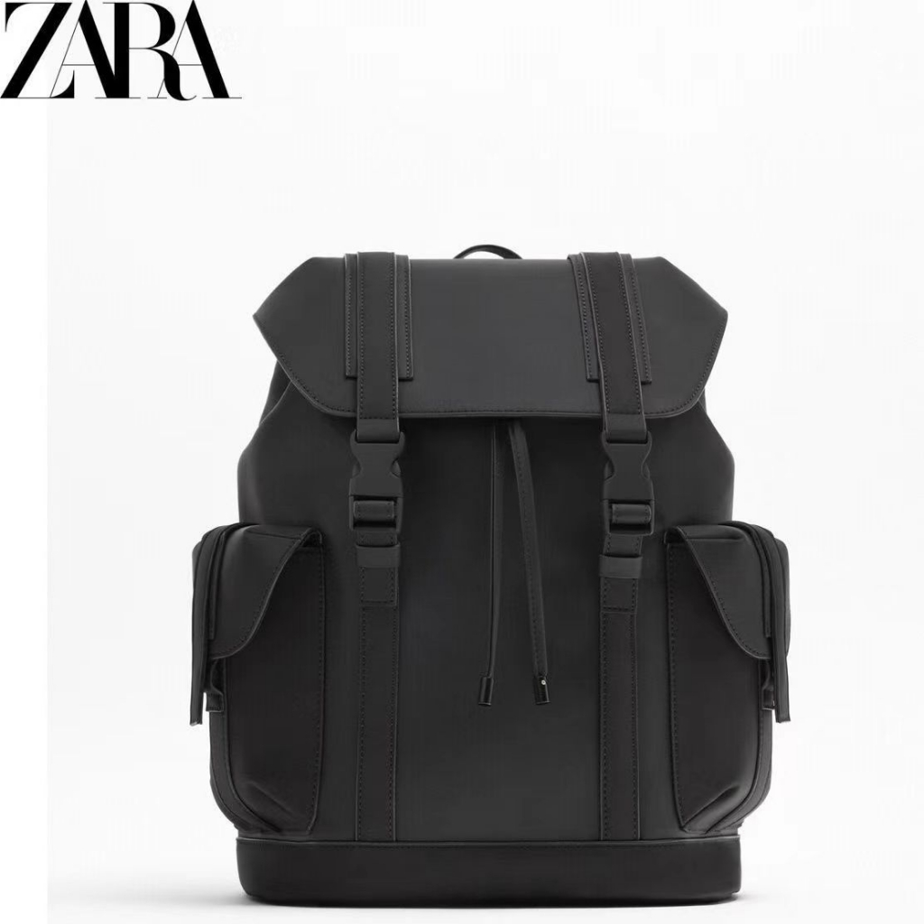 zara New Style Men's Bag Versatile Laminated Explorer Backpack Business ...