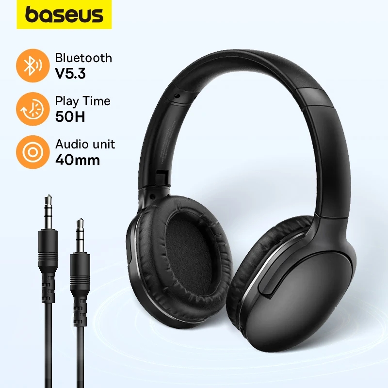 Baseus D02 Pro Bluetooth Earphones Stereo Wireless 5.0 HIFI Foldable ...