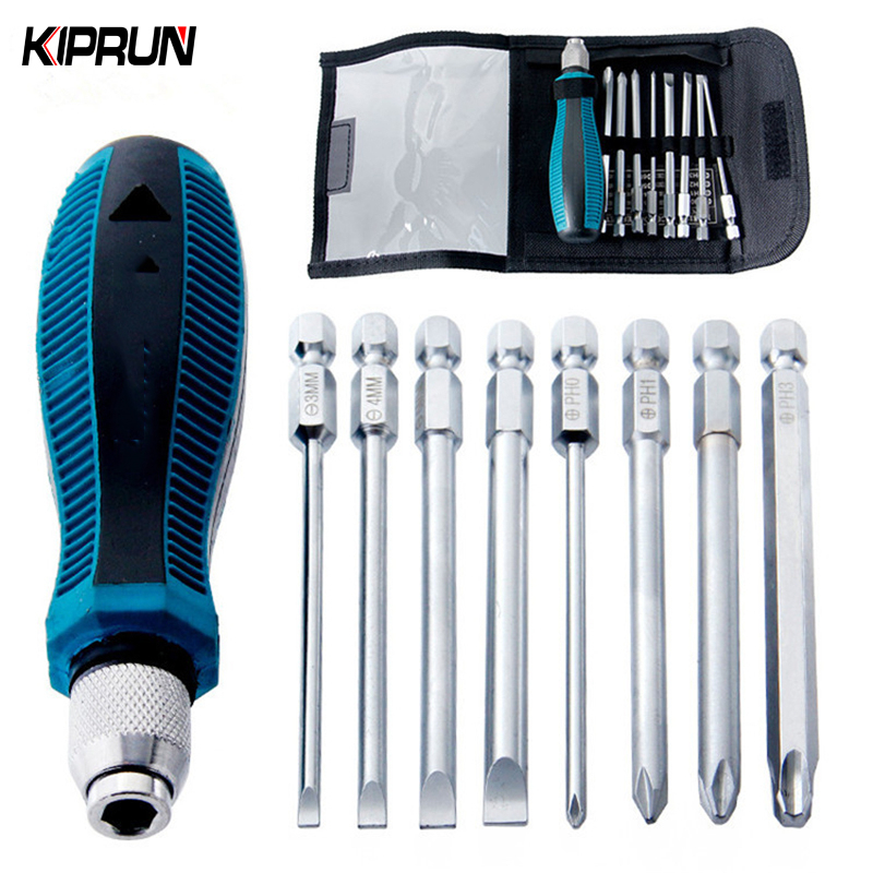 KIPRUN Screwdrivers Set 9 in 1 Multi-purpose Hand Tools Hexagon Screw ...
