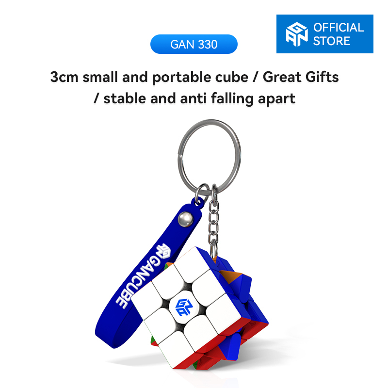 GAN CUBE GAN 330 Cube Key Ring 3x3 Speed Cube Keychains Gan Mini Cube ...