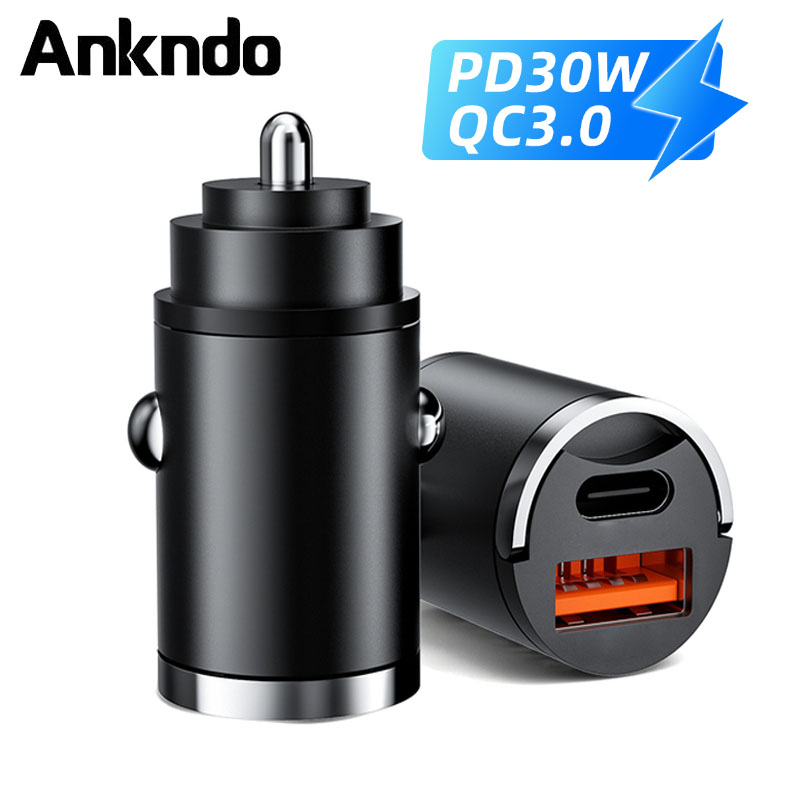 Ankndo Mini Car Charger Adapter 30W Fast Charging USB Type C PD30W ... Ankndo Mini Car Charger Adapter 30W Fast Charging USB Type C PD30W ...