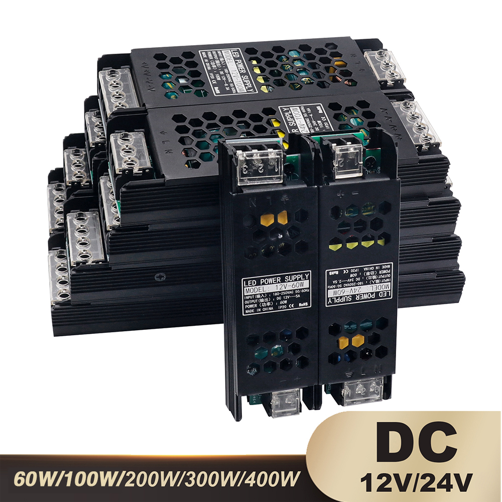 Voltage Converter Transformers AC 180-260V To DC 12 V 24V 60W 100W 200W ...