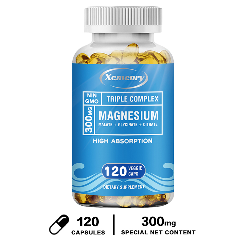 Triple Magnesium Complex, containing magnesium glycine, malic acid and ...