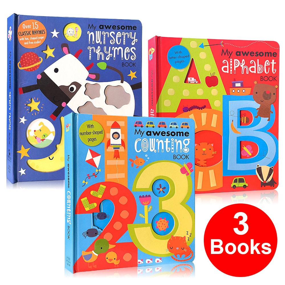 My Awesome Counting 1-20 ABC Alphabet Nursery Rhymes Kids Picture Book ...