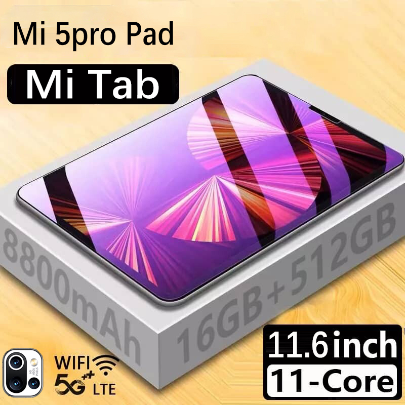 Original tablet computer Mi 5 Pro Pad 11.6inch 12 512GB dual sim 4G/Wifi 8000mAh Android 10 call ...