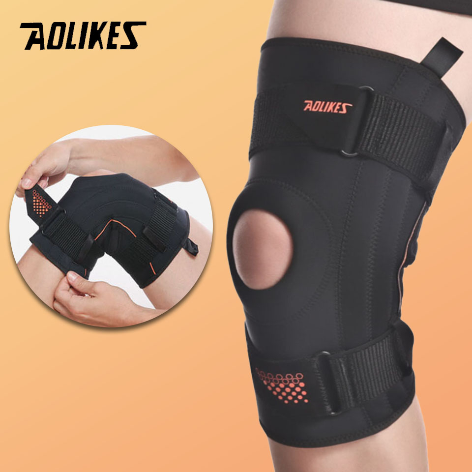 AOLIKES 1Piece Sports Springs Knee Pressuze Support With Elastic ...