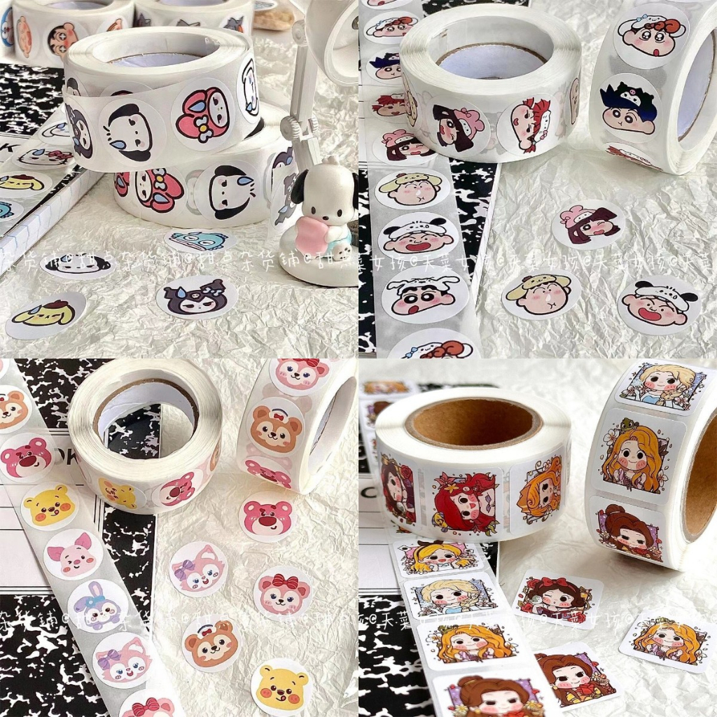500pcs Sanrio Sweating Sticker Disney Marvel Tapes Label Stickers ...
