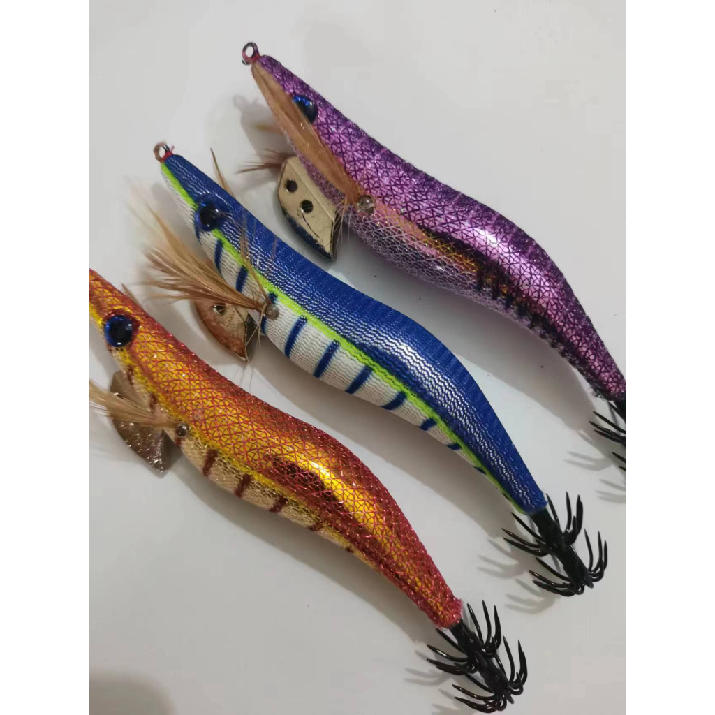 Squid Jig head squid lure jig octopus lure sea jig game fishing lure squid hooks | Shopee Singapore