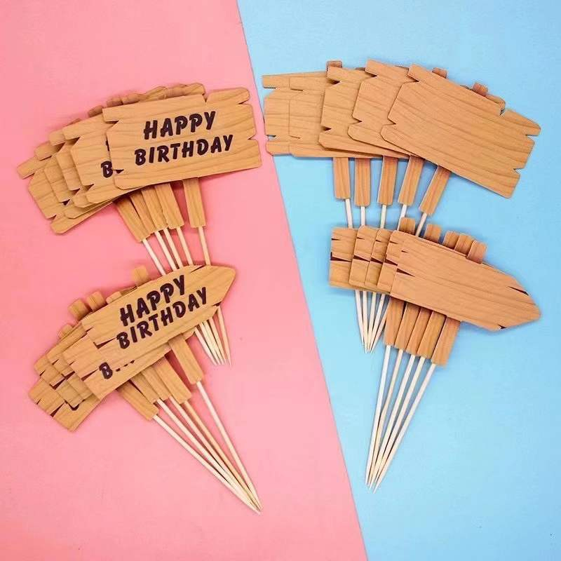 Set of 5PCS Paper Happy Birthday Cake Topper, DIY Your Own Word for ...