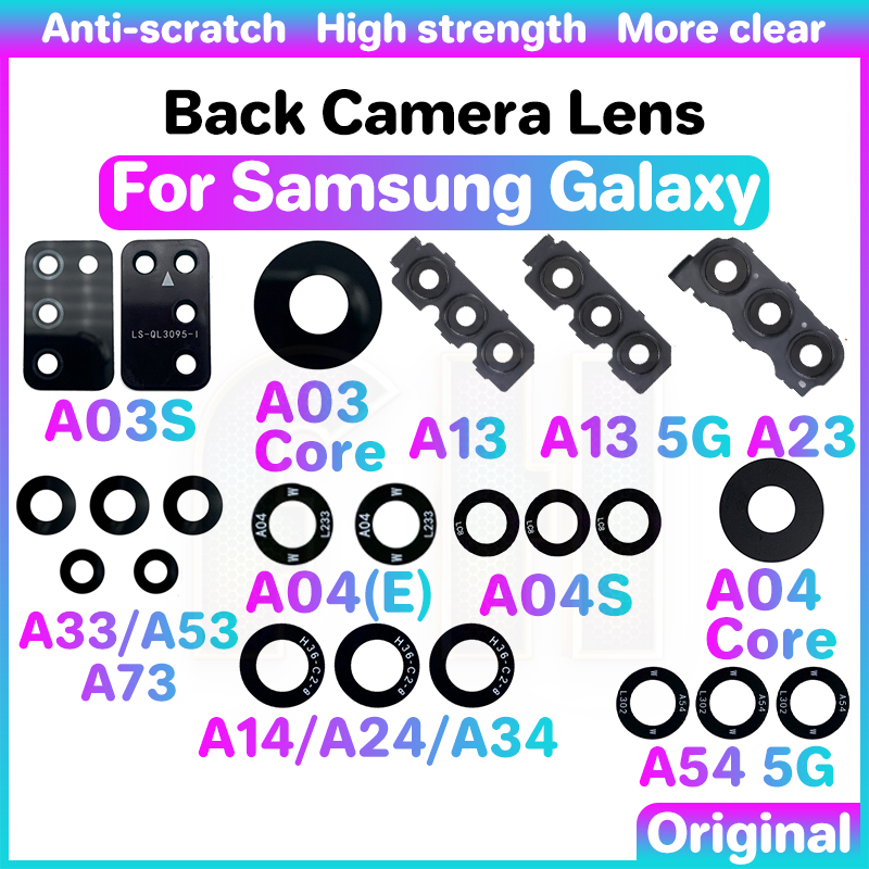Back Camera Glass Lens Cover For Samsung Galaxy A03 A03S A13 A23 A33 ...