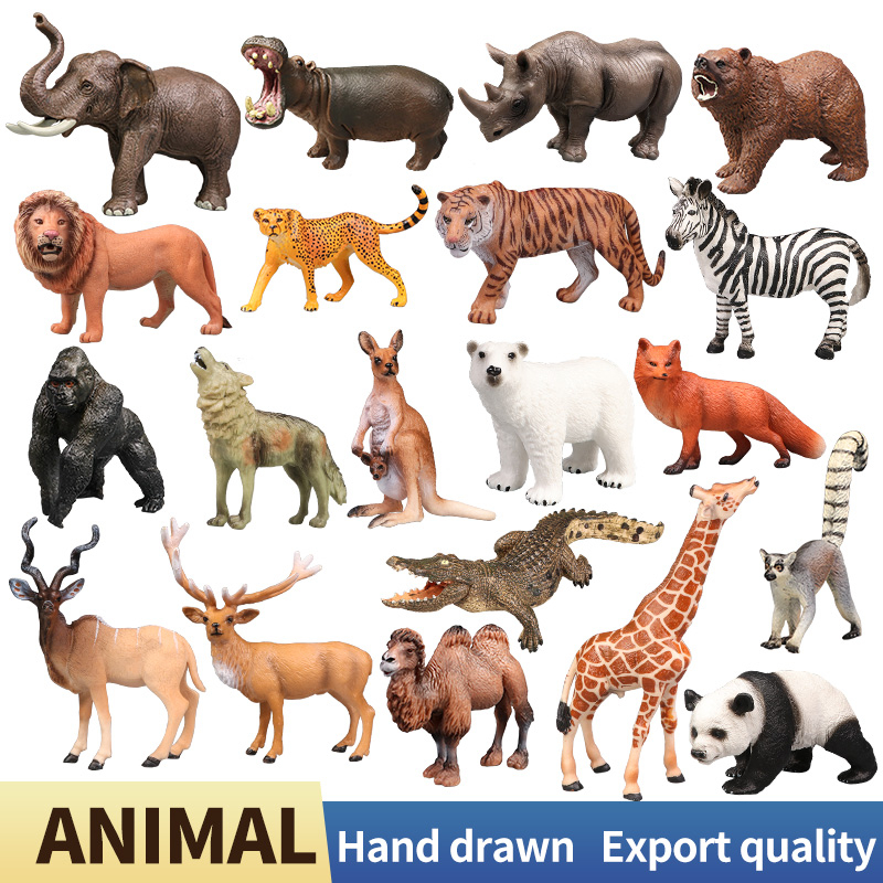 High Quality Wild Animals Model Tiger Lions Elephants Zebra Action ...