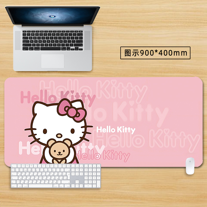 Hello Kitty Mouse Pad Large Cute Pink Mousepad Anime Cartoons Gaming ...