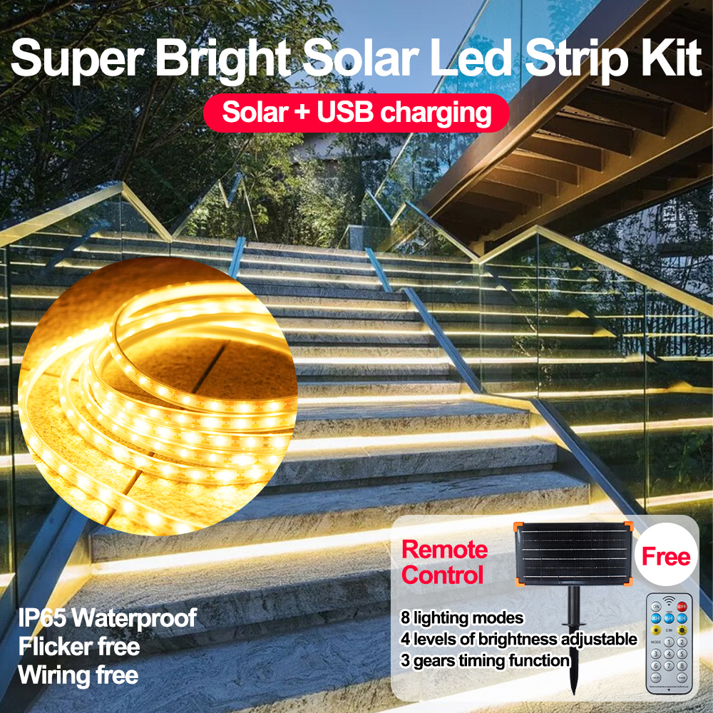 Solar Light Outdoor Led Strip Garden Decoration String Lights Solar Led ...