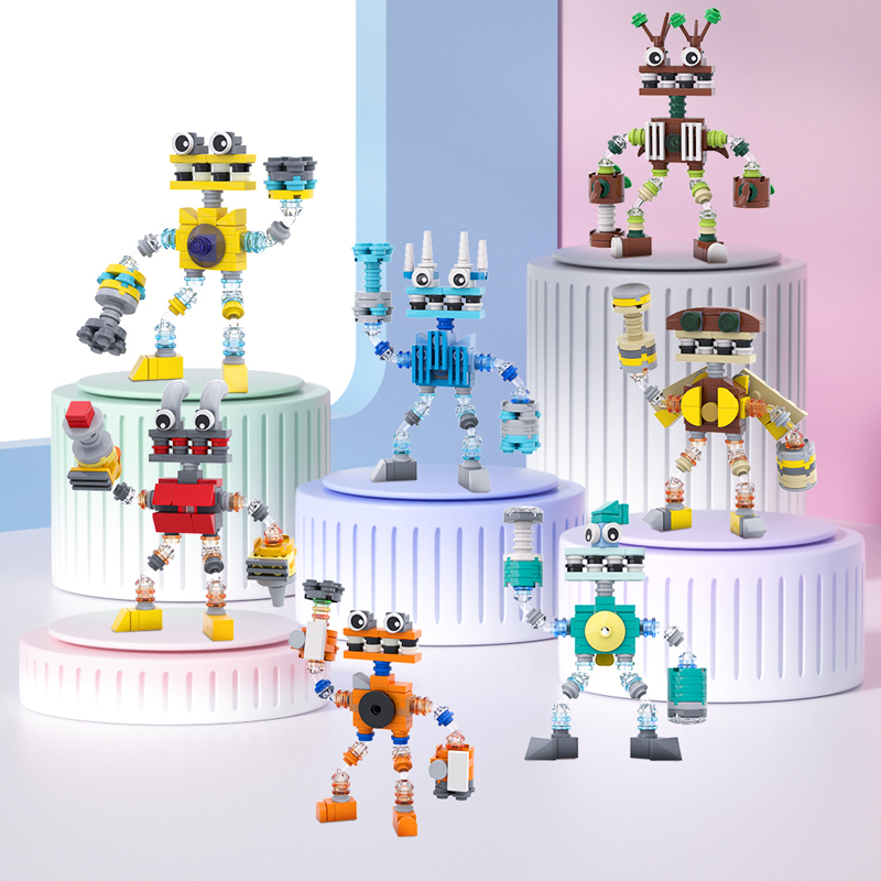 Buildmoc My Singing Monster Model Cute Monster Chor building blocks ...