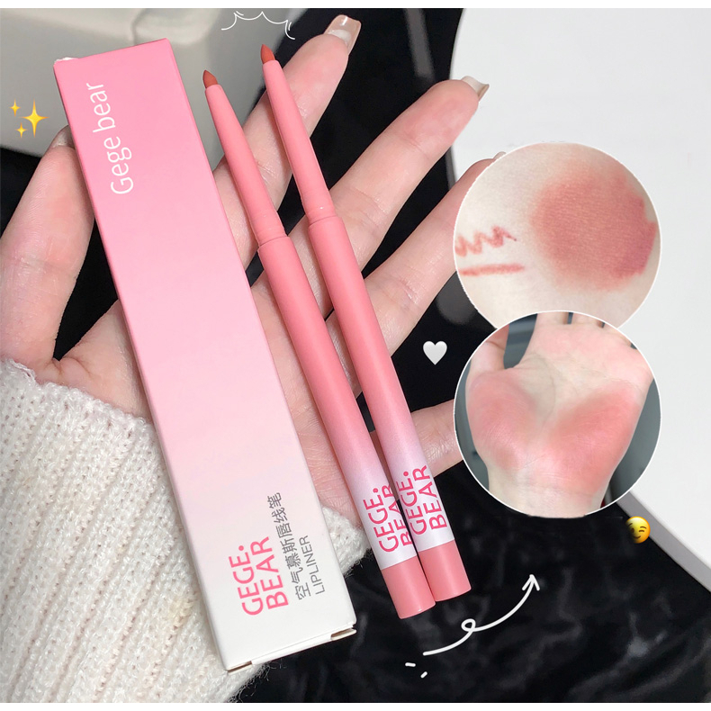 Gege Bear Lipliner Shimmer Matte Lip Liner Pencil Long Lasting Lipstick ...